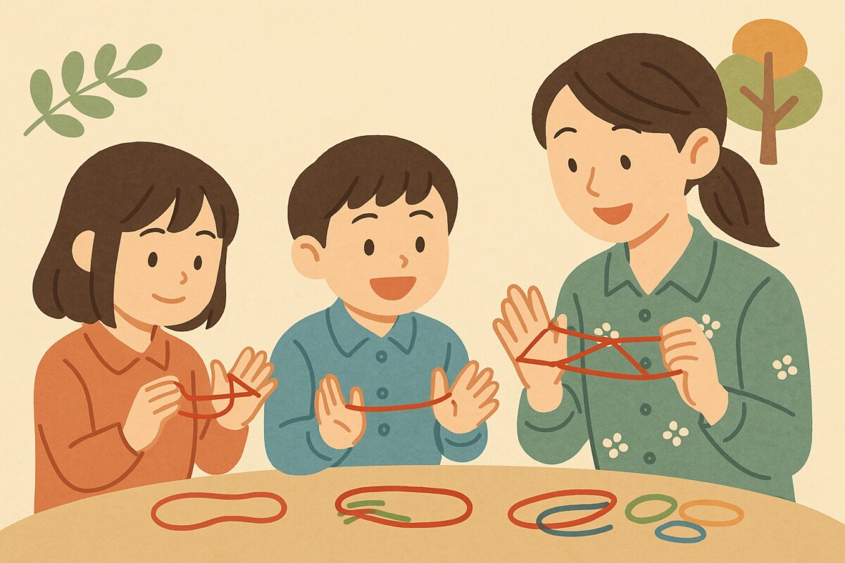 あやとりの基本と簡単な技｜子どもでもできる遊び方 | 昔の遊び図鑑